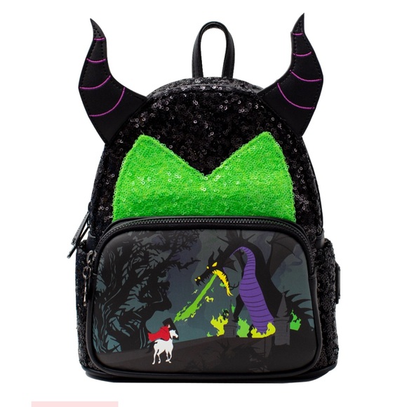 Loungefly | Bags | Loungefly Disney Maleficent Sequin Mini Backpack ...